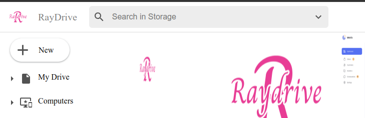 Raydrive Storage App