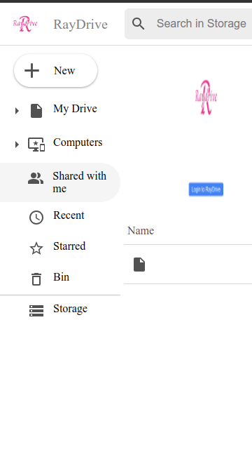 Raydrive Storage App